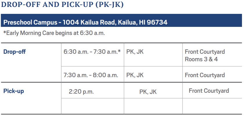 School starts at 7:45am for Grades K-5.